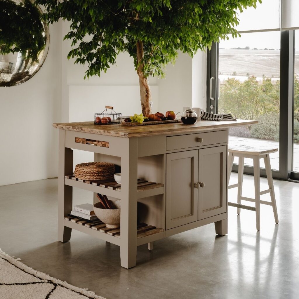 Florence Kitchen Island in Truffle | furniture.co.uk