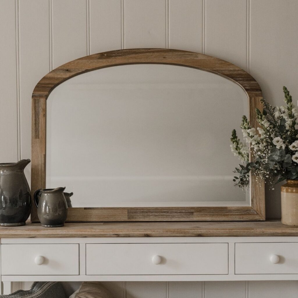 Florence Large Overmantle Mirror 100cm x 75cm | furniture.co.uk