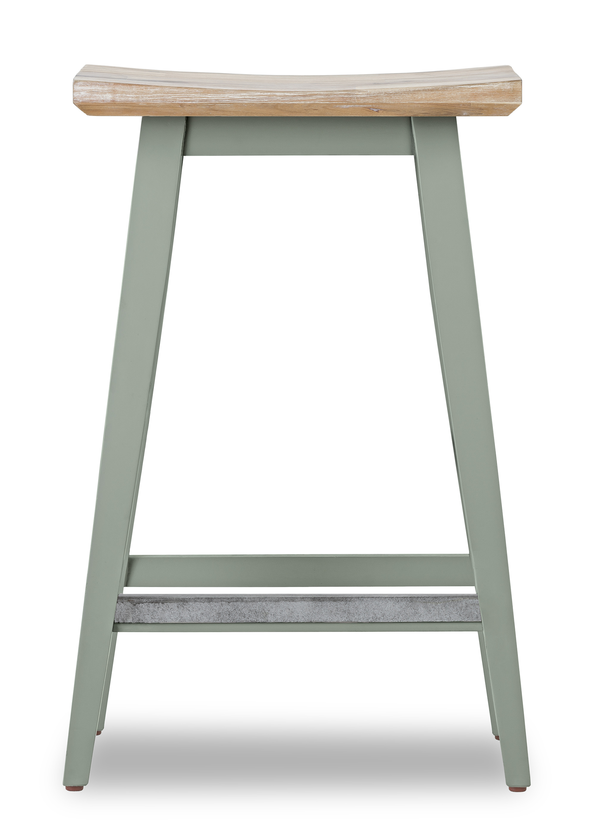 Florence Sage Green Wooden Bar Stool | furniture.co.uk